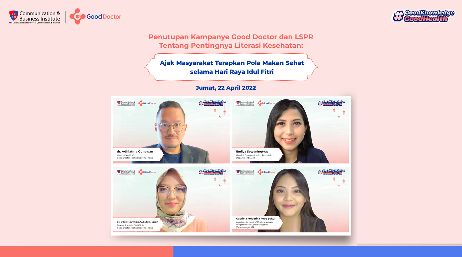 Good Doctor dan LSPR Ajak Masyarakat Terapkan Pola Makan Sehat selama Hari Raya Idul Fitri | KBR ...