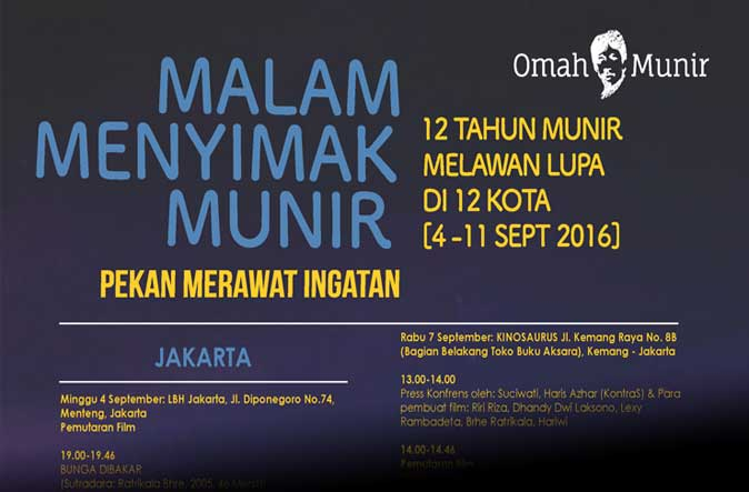 Ini Jadwal Nobar Film Merawat Ingatan 12 Tahun Kematian Munir | KBR.ID - Tepercaya, membuka ...